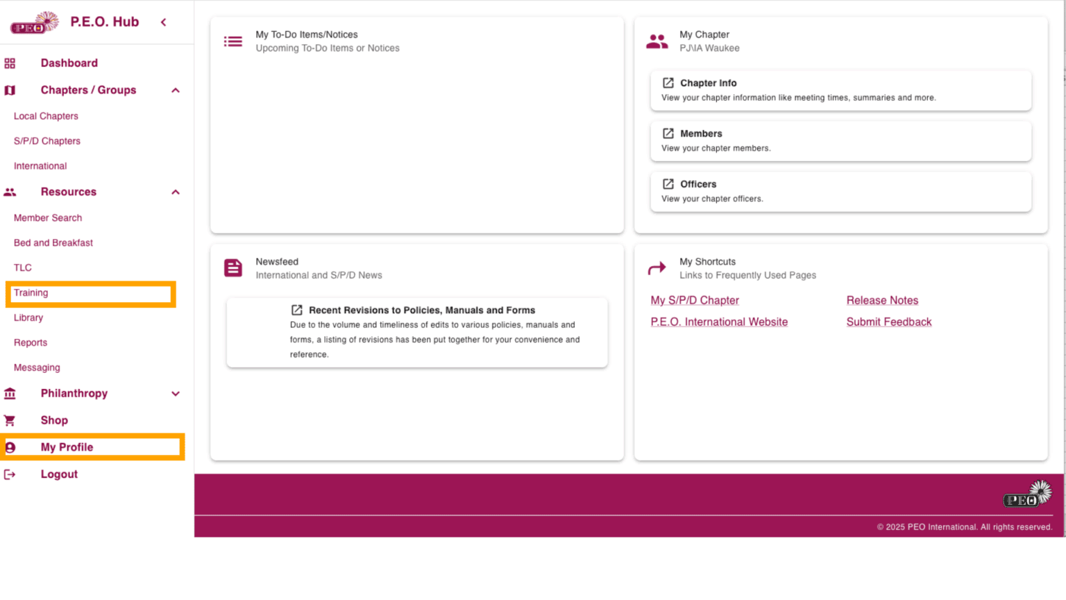 P.E.O. Hub Landing Page is Live - Update Member Information and More - P.E.O. International
